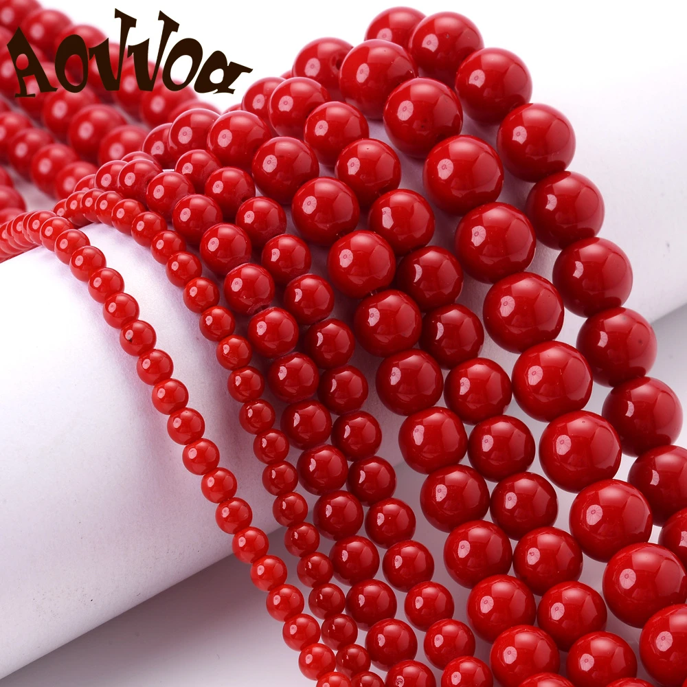 Natuurlijke Rode Koraal Amazoniet Turkoois Agaat Steen Ronde Losse ...