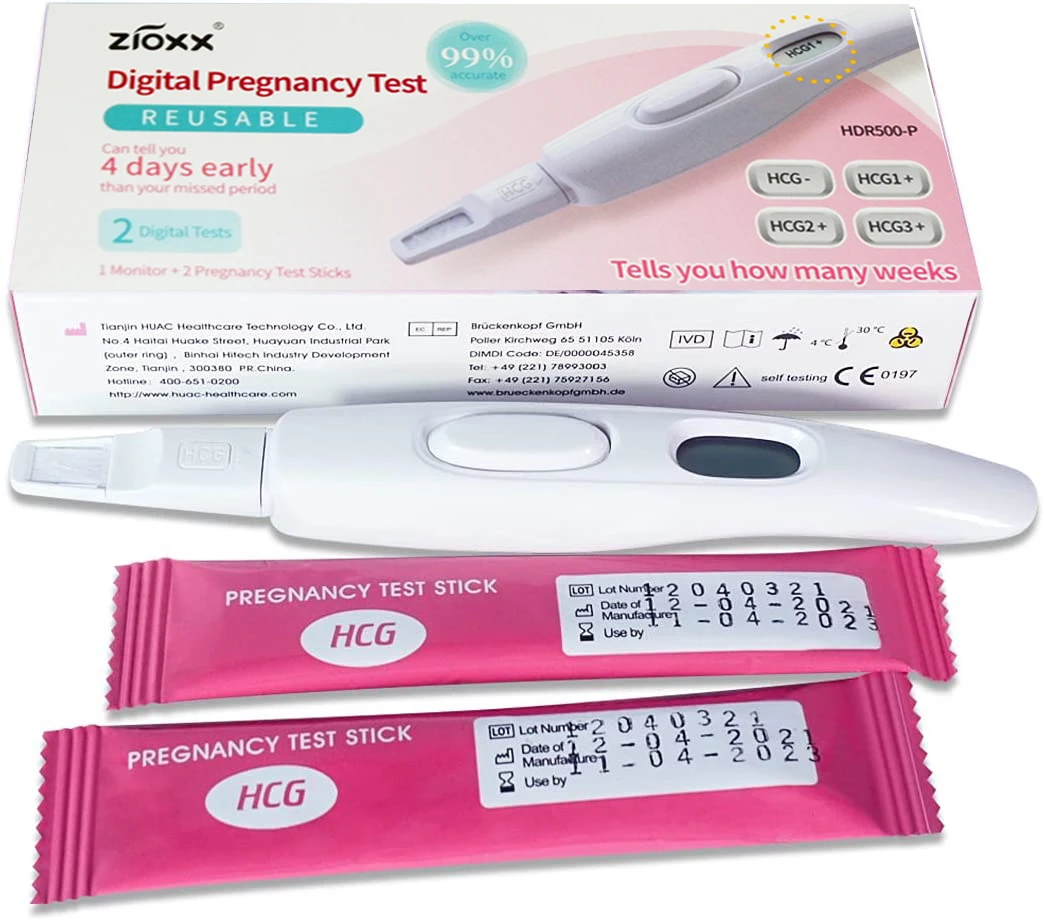 Zioxx-Digital-Early-Result-Pregnancy-Test-Kit-with-Smart-Weeks ...