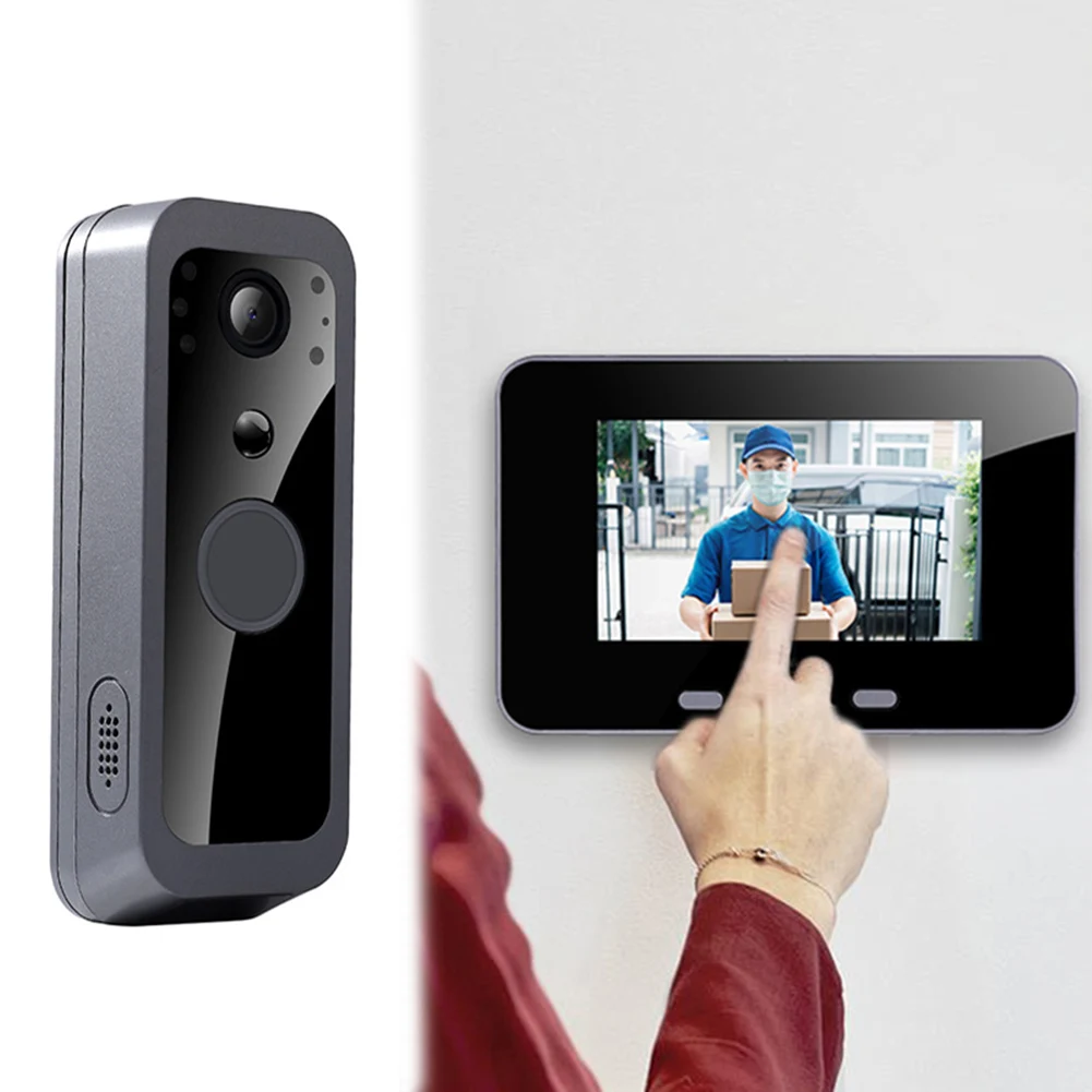 2.4G Wireless Visual Intercom Doorbell PIR Motion Detection Audio Video ...