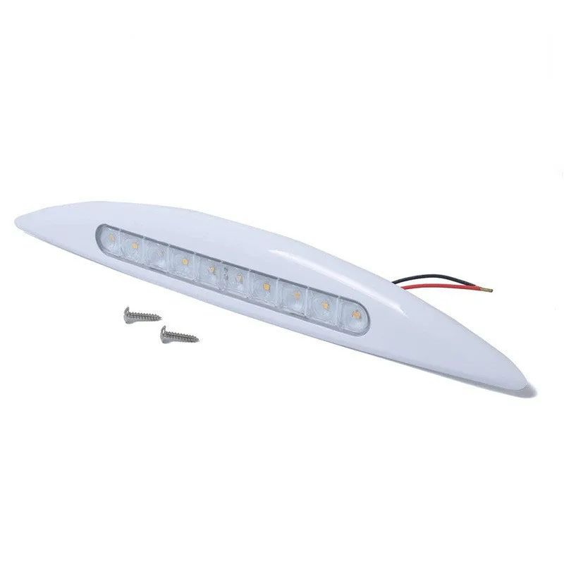 1pc RV Awning Light White 10 LED Lamp White Plastic For Elddis Coachman ...