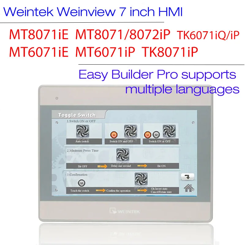Weintek Weintek TFT LCD HMI tela de toque, MT8071IP, TK8072IP, MT8071ie ...