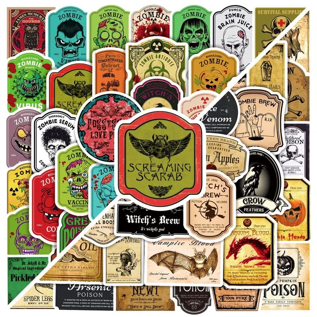 Zombie Antidote Potion Label