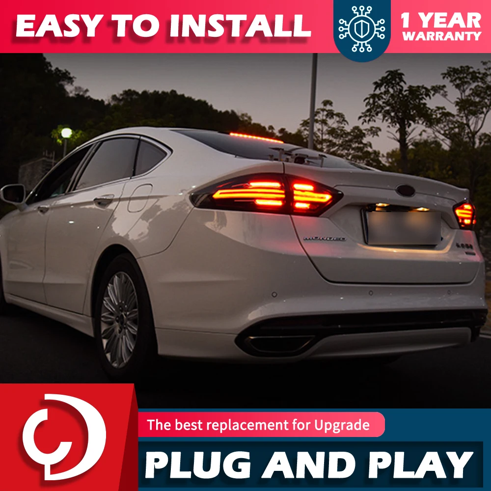 LED Tail Lights For Ford Fusion 2013-2016 Rear Lamps Start Up Animation ...