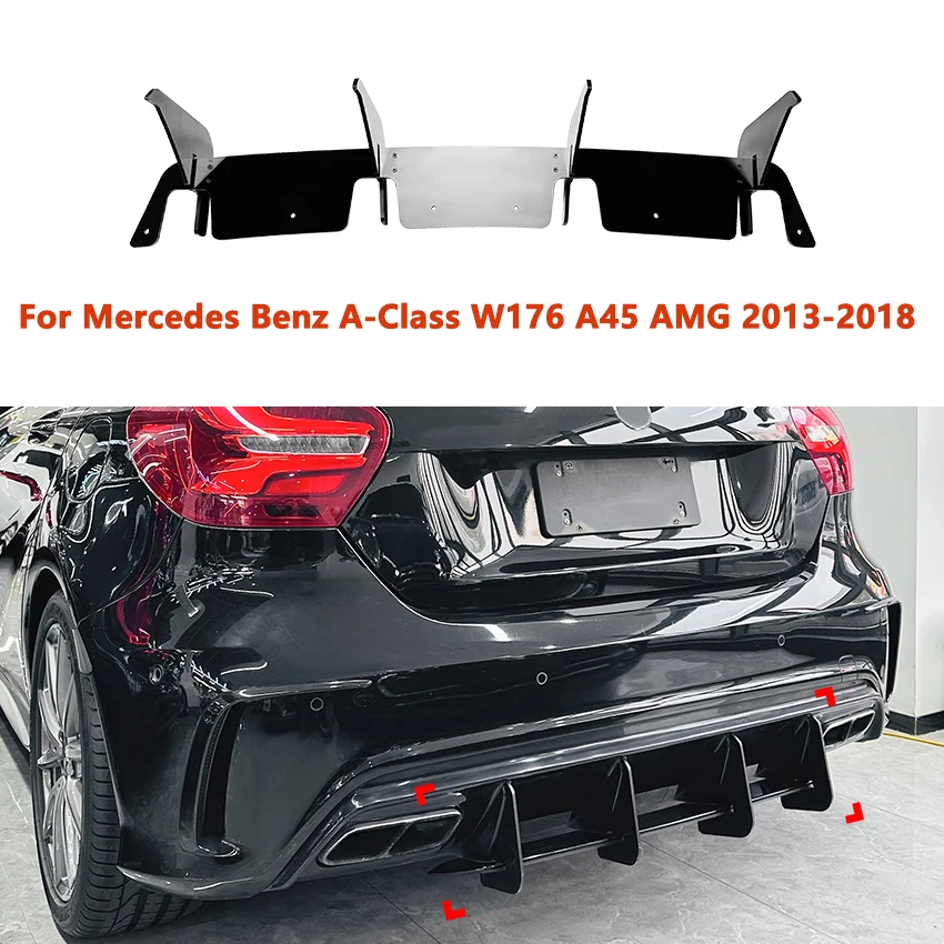 Divisor-de-Spoiler-traseiro-para-Mercedes-Benz-Classe-A-W176-A45-AMG ...