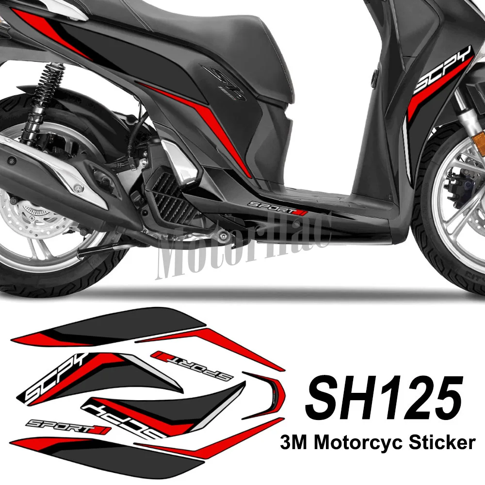 For-Honda-SH125-SH-125-3M-Motorcycle-Body-Front-Fairing-Sticker-Set ...