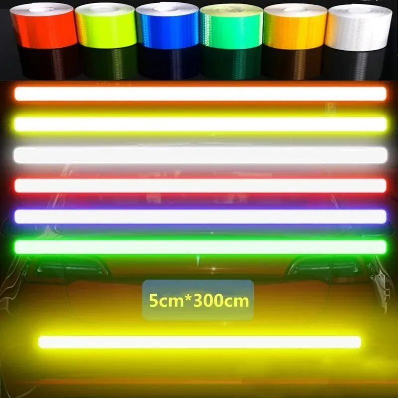 3M-5cm-Car-Reflective-Tape-Auto-Safety-Warning-Sticker-Reflector ...