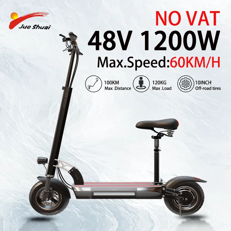 X48-48V-Powerful-Lithium-Battery-Electric-Scooter-with-Seat-1200W ...