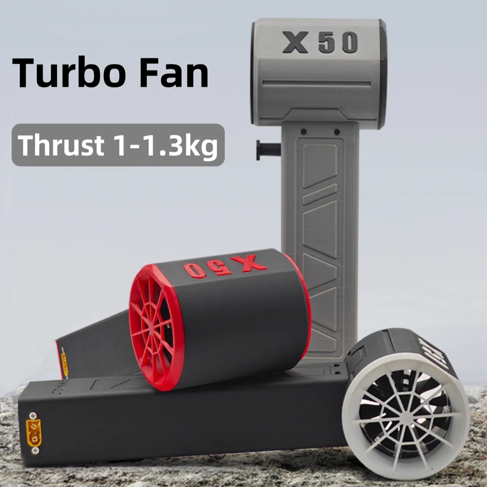 X50-Jet-Fan-1300g-High-Thrust-Violent-Fan-50mm-Brushless-Ducted ...
