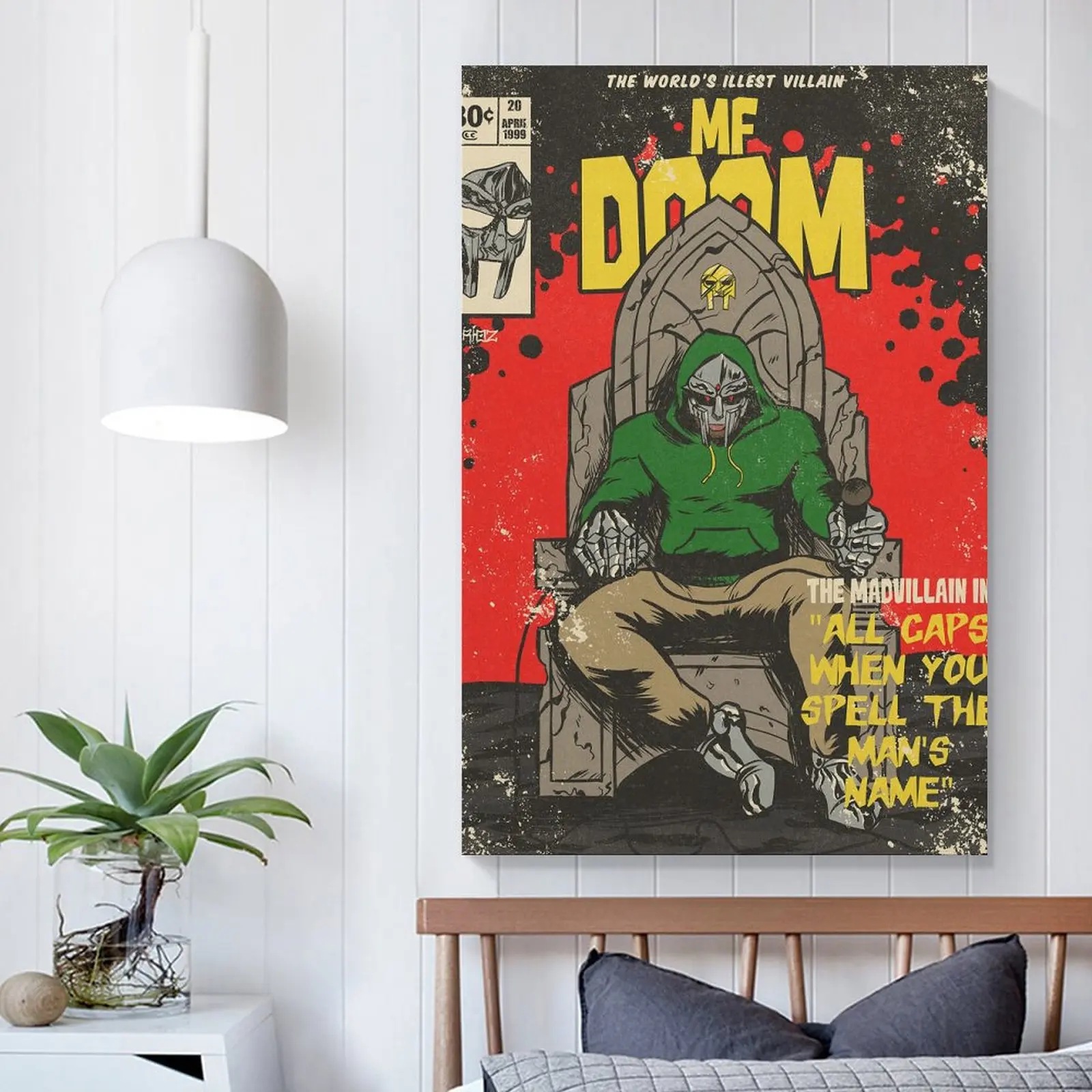 Rapper Mf Doom Poster Canvas Wall Art Decoration Prints For Living Room ...