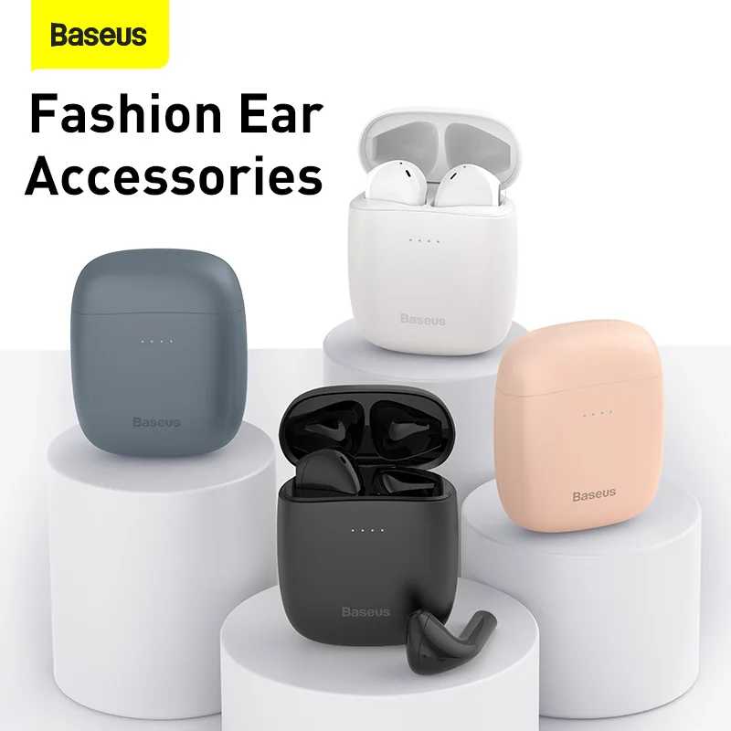Baseus w04 ture tws fones de ouvido sem fio bluetooth 5.0 fone redução ...
