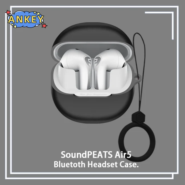 for SoundPEATS Air5 Case Earphone Protective Cover Ring Anti-fall Soft ...