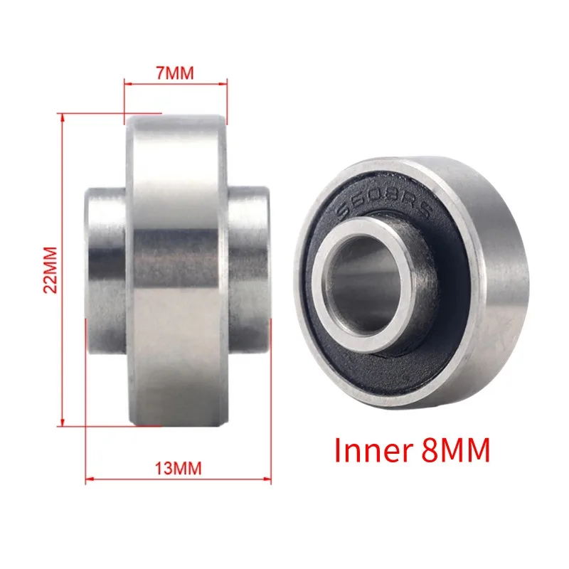 10PCS-Non-standard-608ZZ-Deep-Groove-Ball-Bearing-Raised-Step-Bearing ...