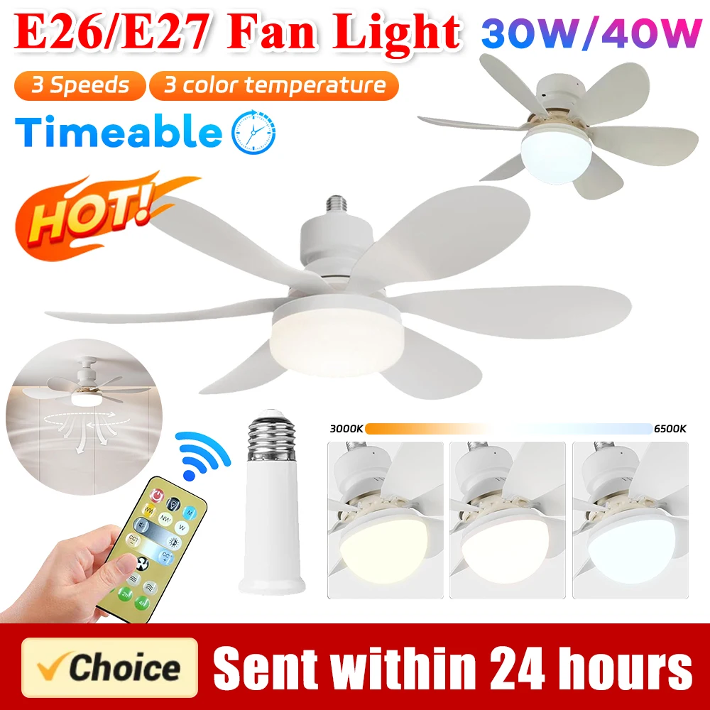 E26-E27-Fan-LED-Light-Ceiling-Fans-with-Lamp-and-Remote-30-40W-Light ...