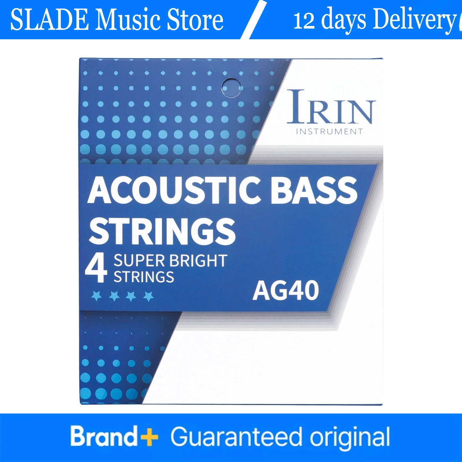 AG40 4 Strings Bass Electric Guitar Strings Hexagonal High Carbon Steel ...