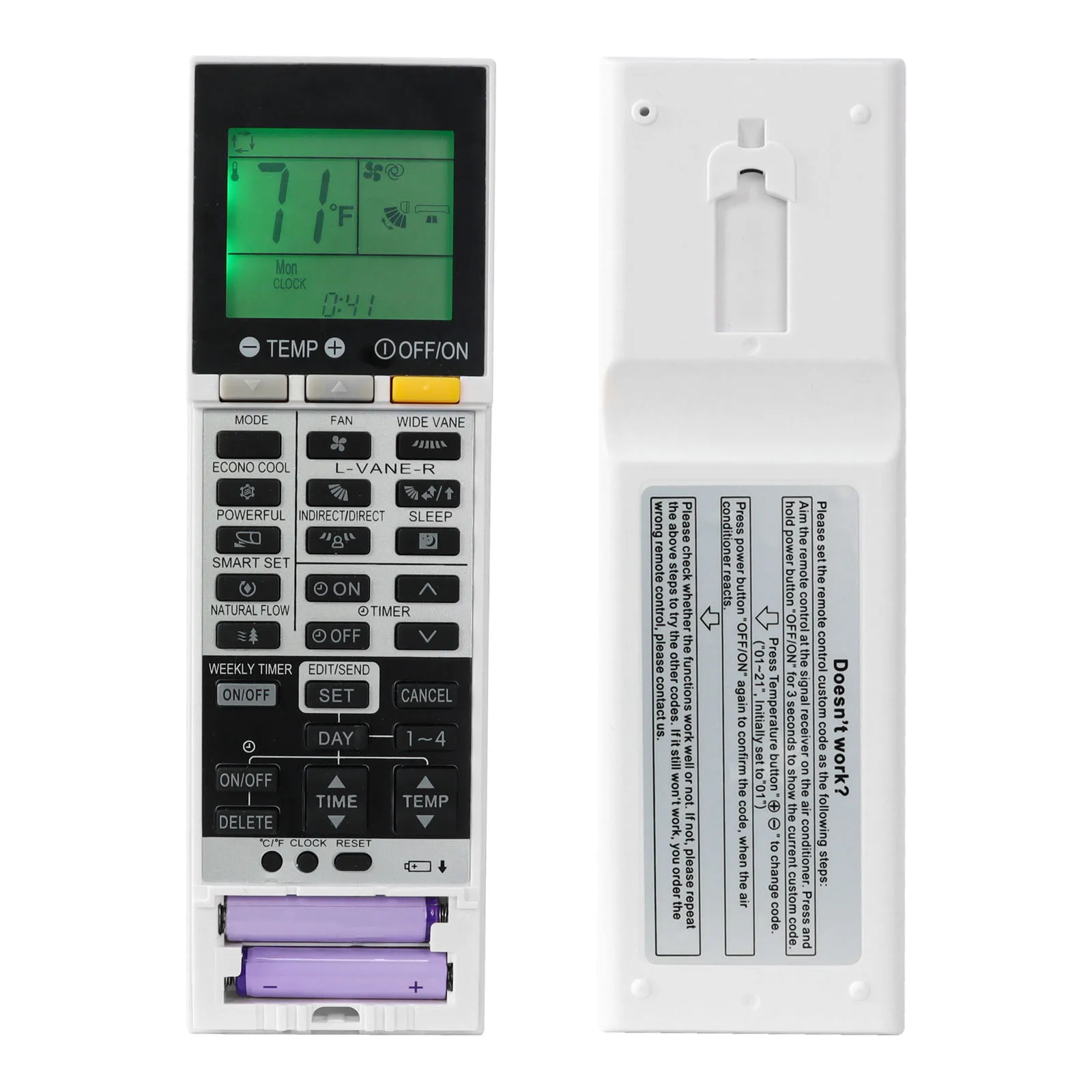 New-Remote-Control-Use-for-Mitsubishi-Air-Conditioner-Conditioning ...