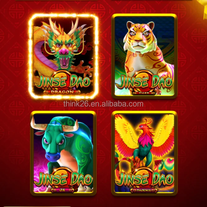 Jin-Se-Dao-Game-Board-Dragon-Phoenix-Ox-Tiger-4-in-1-Amusement-Coin ...