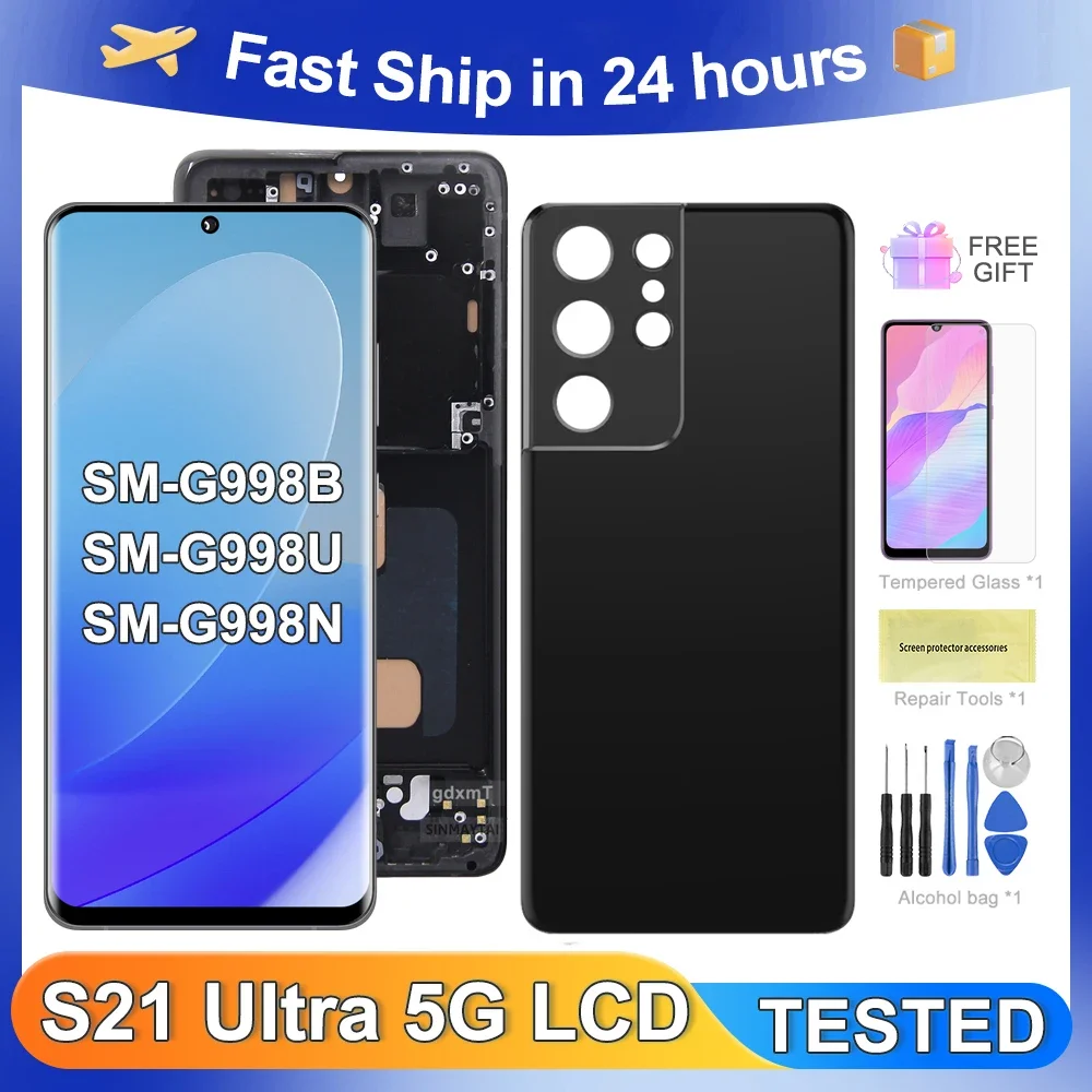 Tested-S21-Ultra-For-Samsung-S21-Ultra-5G-G998B-G998U-G998W-LCD-Display ...