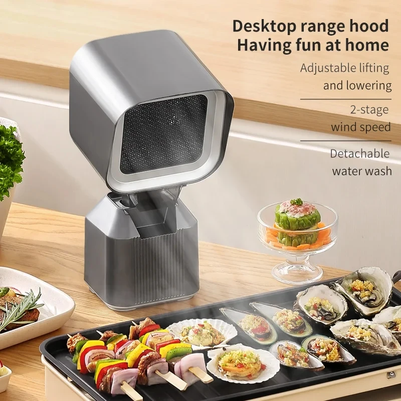 Portable-mini-range-hood-small-exhaust-fan-outdoor-camping-hot-pot-and ...
