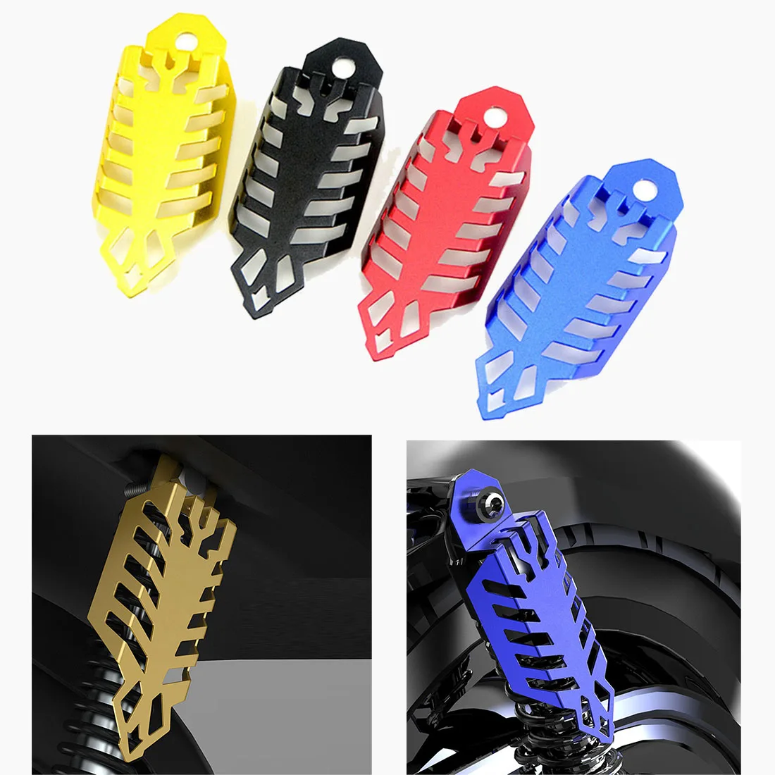 Motorcycle-Front-Rear-Fork-Shock-Absorber-Cover-Aluminium-Alloy-Front ...