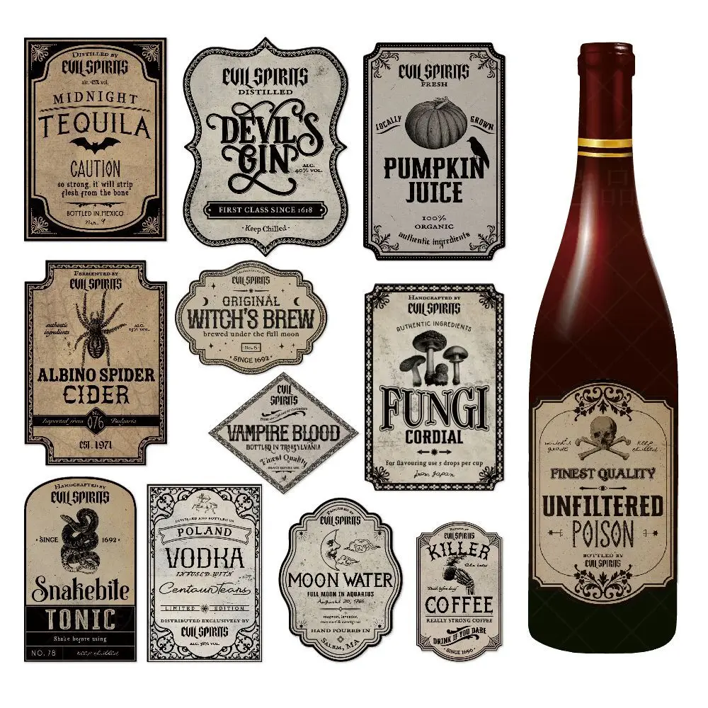 Beer Labels With A Skull