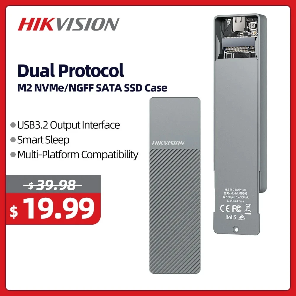 HIKVISION-NVMe-M2-NGFF-SATA-SSD-pc-Case-10Gbps-HDD-Storage-Box-M-2-NVME ...