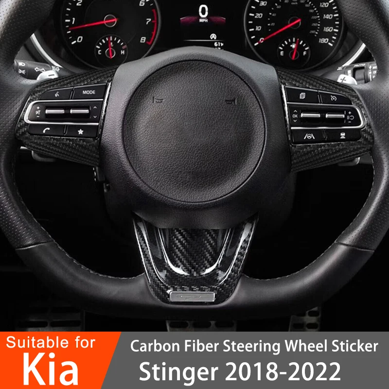 Car-steering-wheel-button-sticker-For-Kia-Stinger-2018-2022-Steering ...