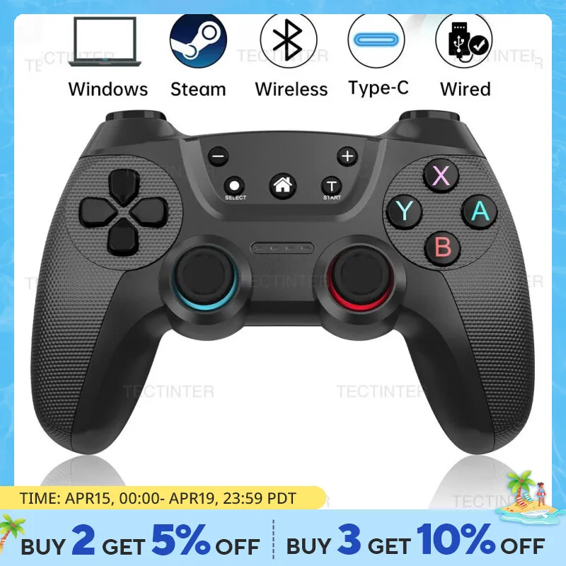 TECTINTER-Manette-sans-fil-Bluetooth-manette-de-jeu-manette-PC-contr-le ...