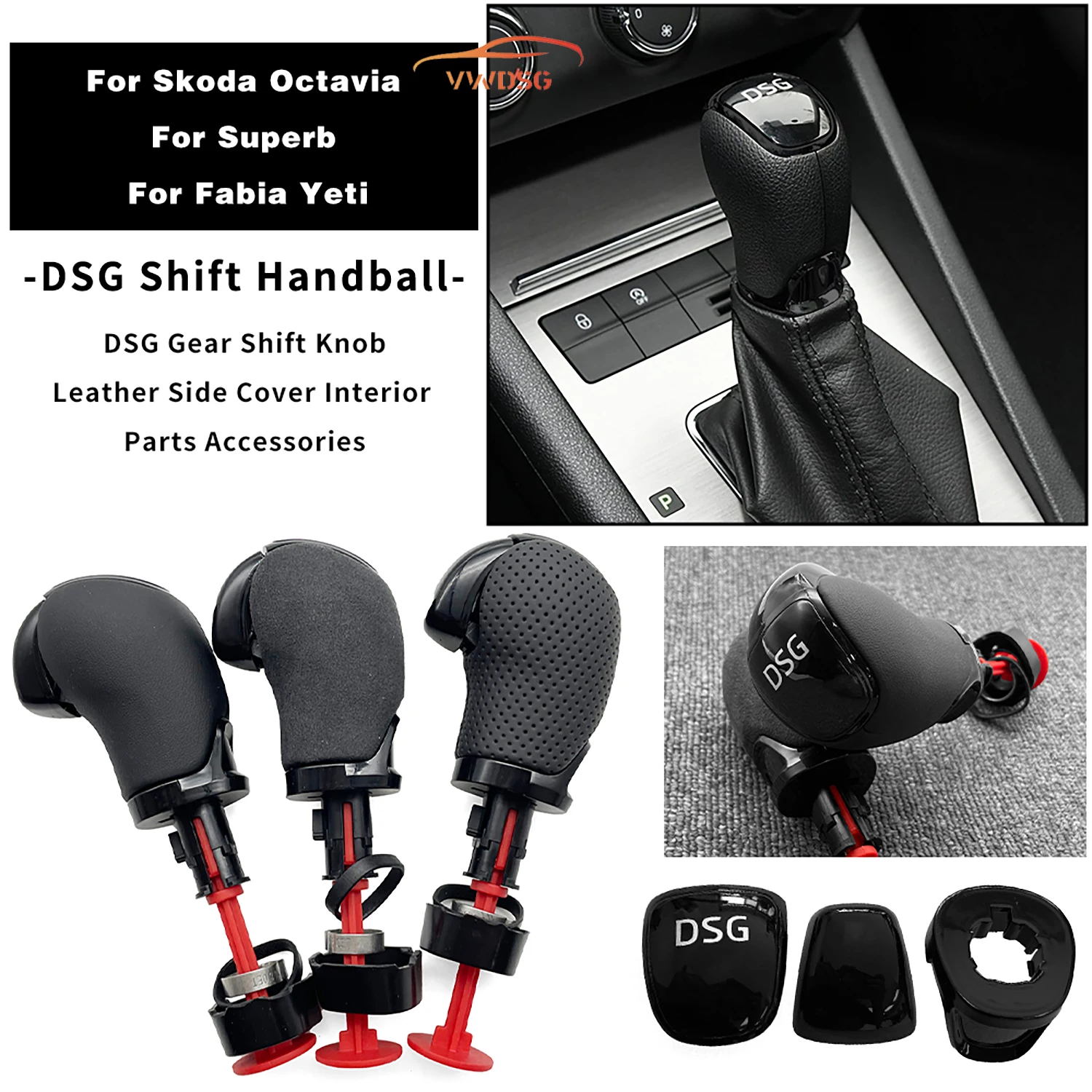 DSG-Shift-Handball-Car-gear-lever-With-DSG-LOGO-For-Skoda-Octavia ...