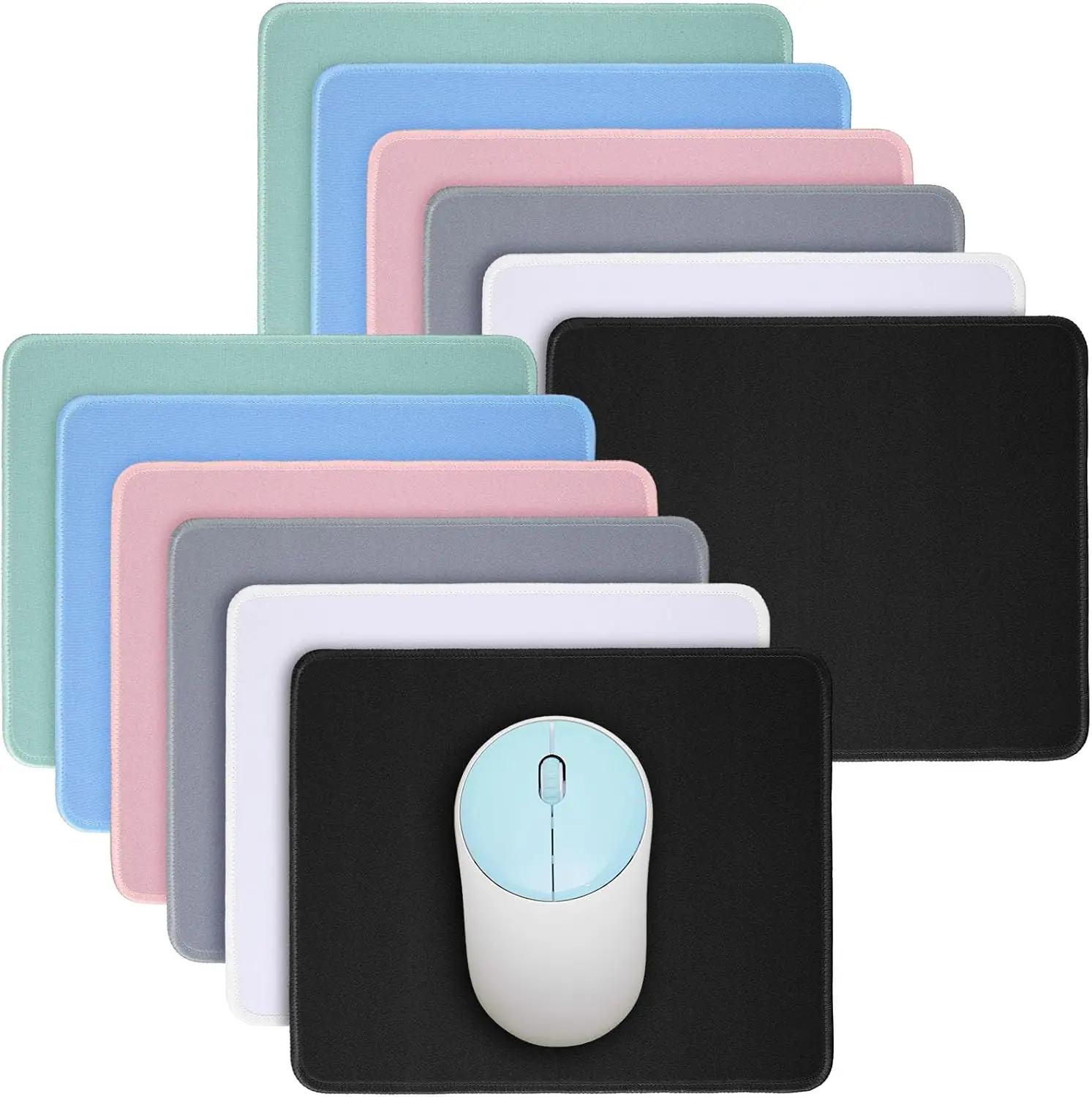 10 Pcs/1pcs Mouse Pad Bulk Non-Slip Rubber Stitched Waterproof MousePad ...