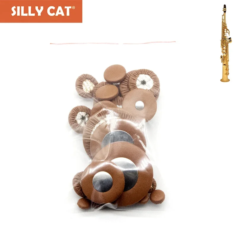 1-Set-of-real-Goat-Leather-Sax-Pads-universal-Saxophone-Pads-for-Bb ...