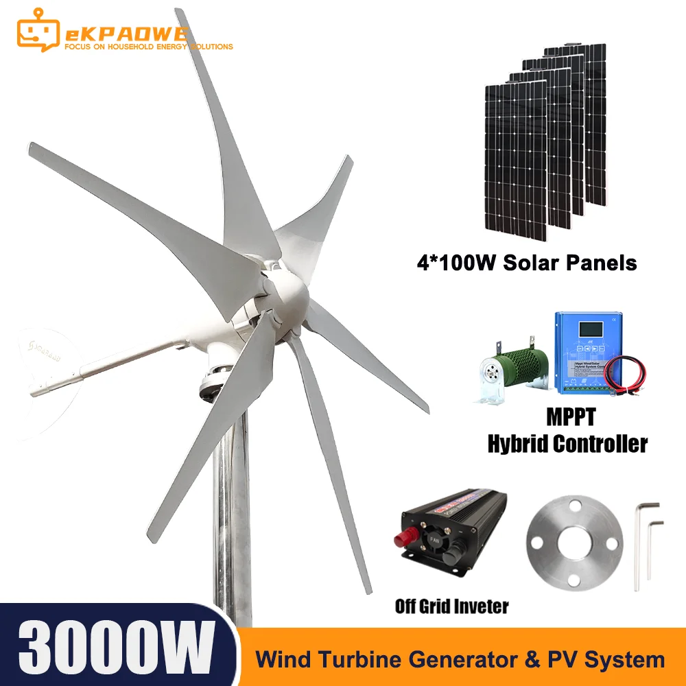 3000w-Wind-Turbine-Generator-3KW-Windmill-12v-24v-48V-Home-Appliance ...