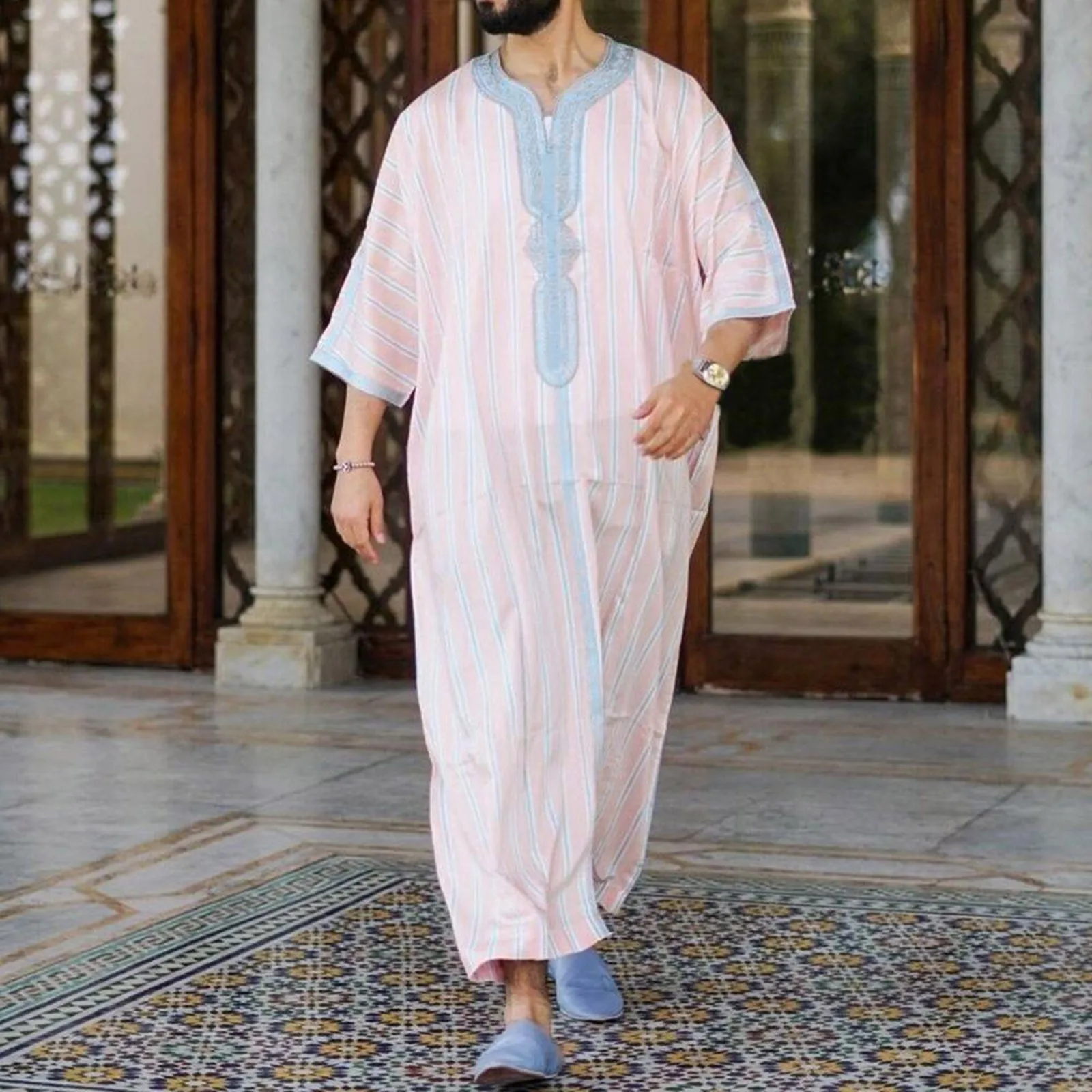 Muslim-Fashion-Men-Jubba-Thobes-Arabic-Pakistan-Dubai-Kaftan-Abaya ...