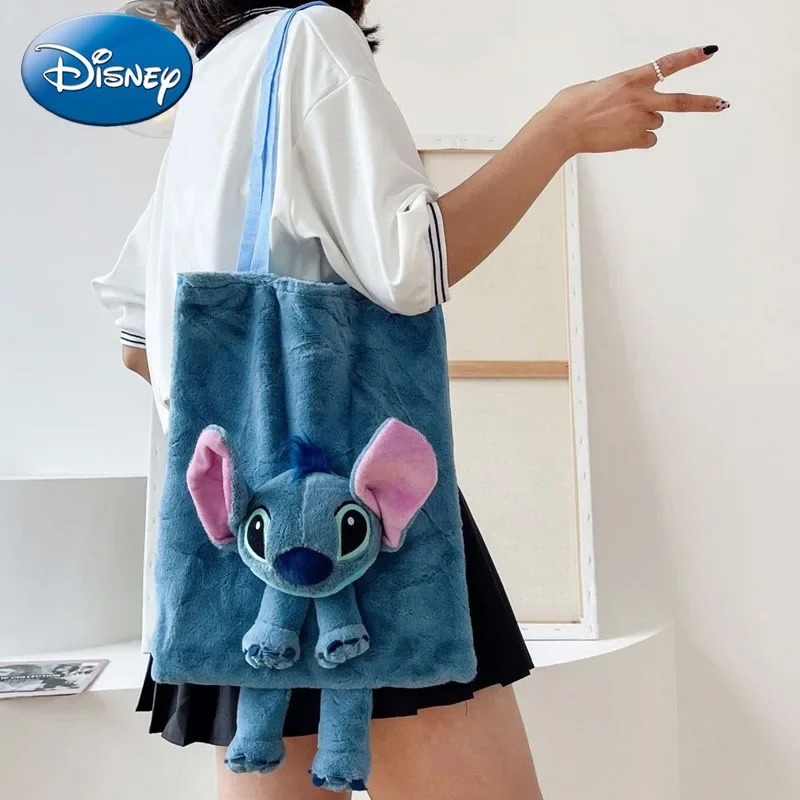 Disney-Stitch-Cartoon-portable-plush-bag-large-capacity-cute-Anime ...