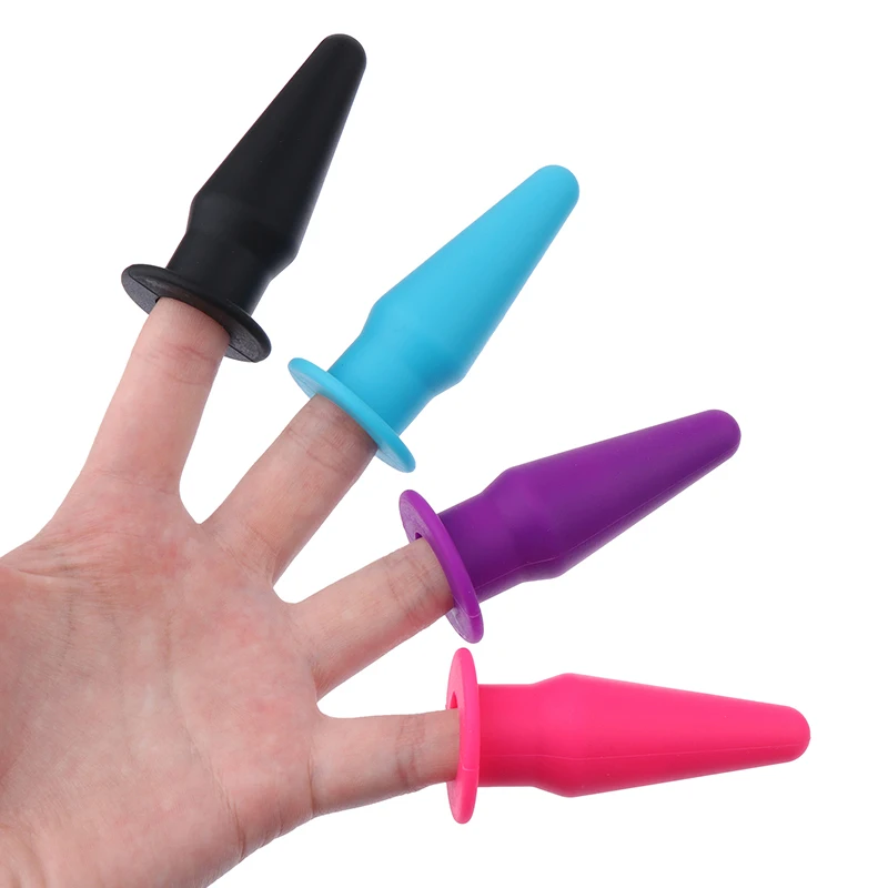 Silicone Finger Anal Sex Toys For Man Anus Plug Soft G Spot Stimulation