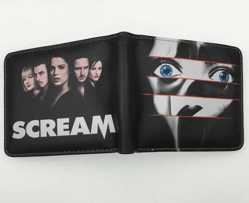 Man Purses Movie Scream Wallets Credit Card Holder Wallet with Coin ...