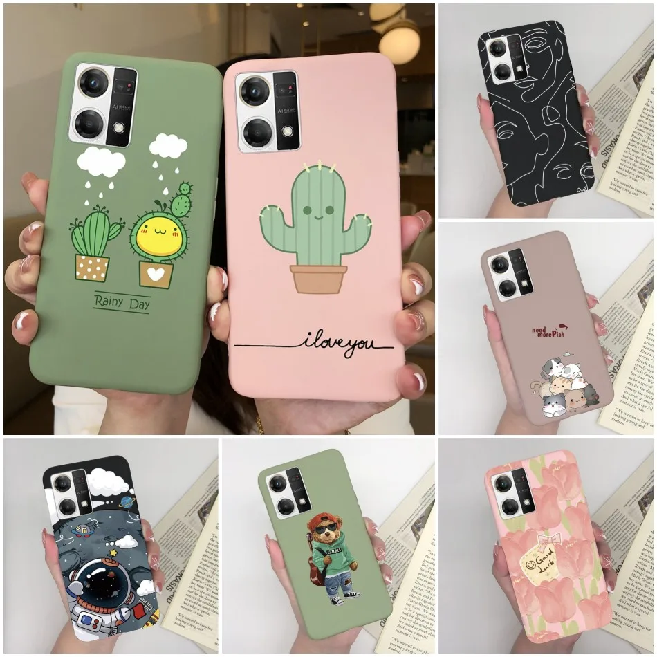 Case For Oppo Reno7 4g Cover Reno 7 Silicone Soft Shockproof Tpu Back ...
