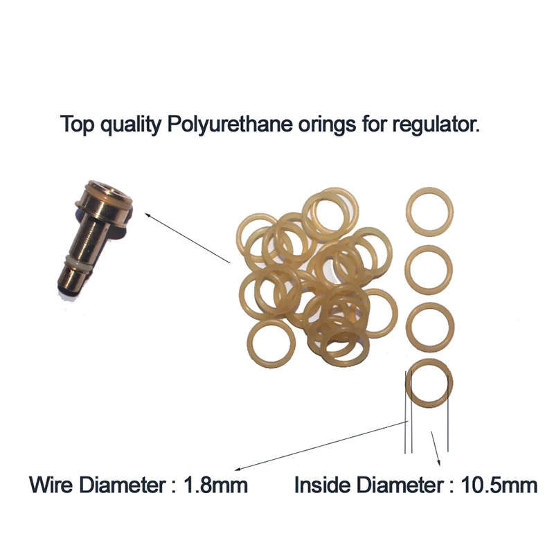 HPA Air Tank Regulator Piston Bigger Seal Polyurethane O-ring Oring ...