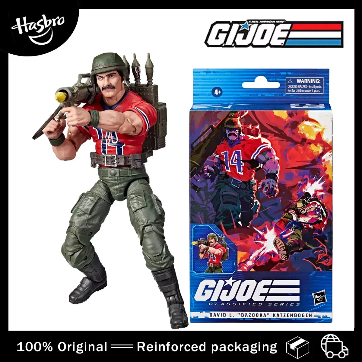 Em estoque Hasbro GI Joe Classified Series David L. "Bazooka ...