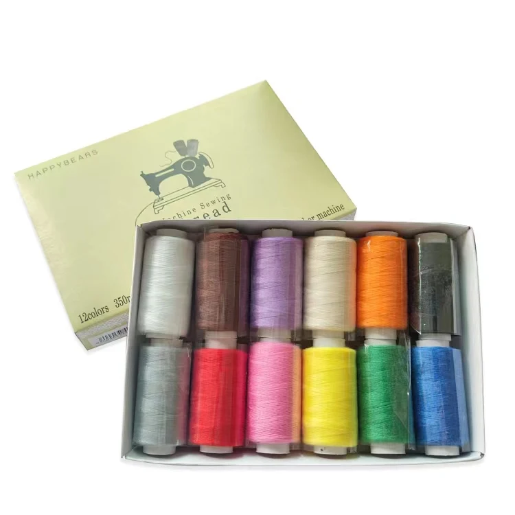 6-12Pcs-kit-di-filati-Per-cucire-fili-di-poliestere-380-400-yarde-Per ...