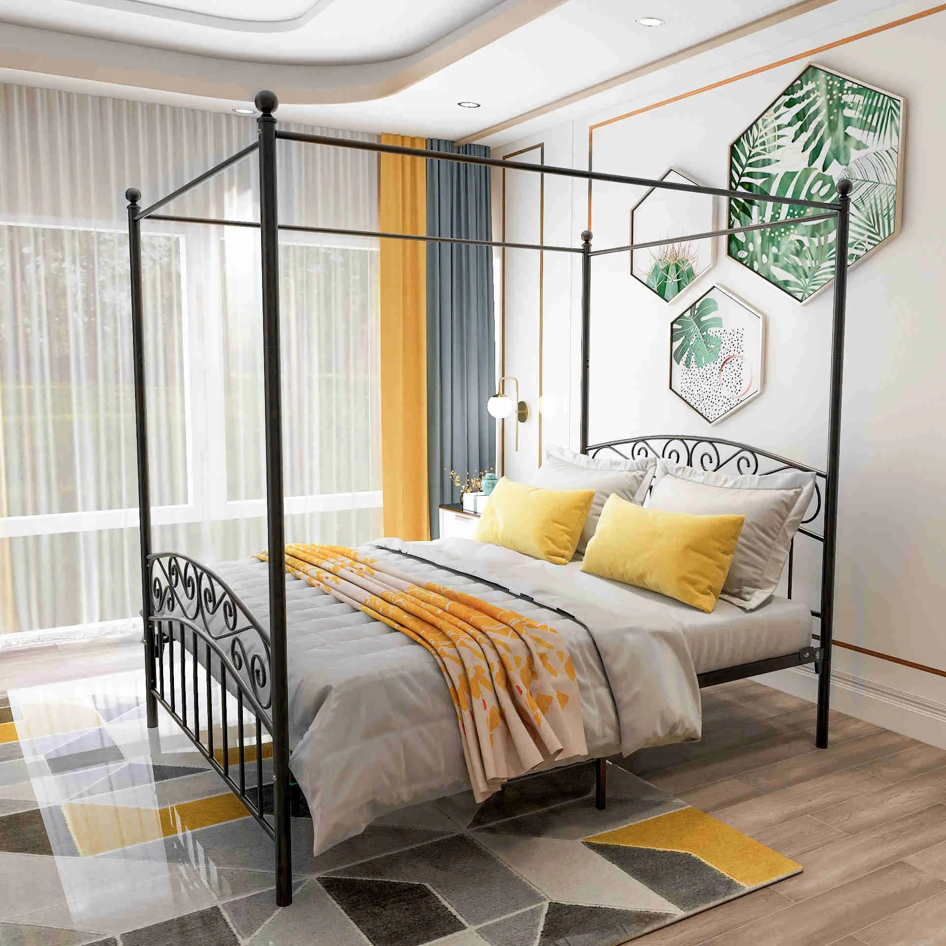 Wrought Iron Four Poster Bed Frames