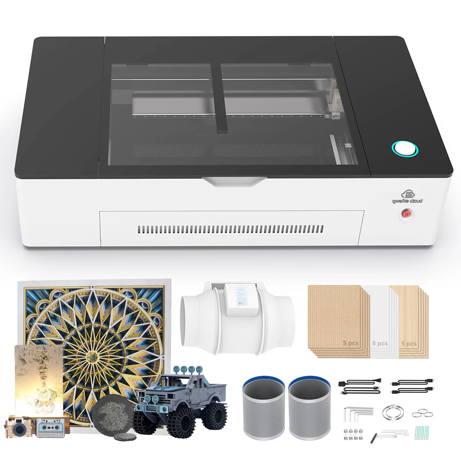 Gweikecloud-Basic-50W-CO2-Laser-Cutter-600mm-s-Laser-Engraving-Machine ...