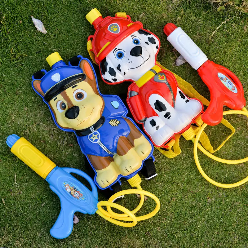 1500/2200ML Paw Patrol Cartoon Backpack Water Gun Kids Watering Game ...