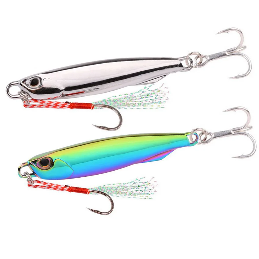 Metal Jig Bait 7g-40g Mackerel Artificial Hard Fish Lure Sinking Far ...