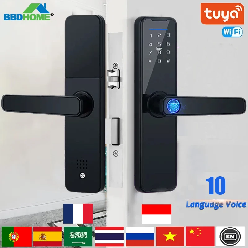 BBDHOME-Smart-Door-Lock-Tuya-APP-Control-Fingerprint-Digital-Password ...