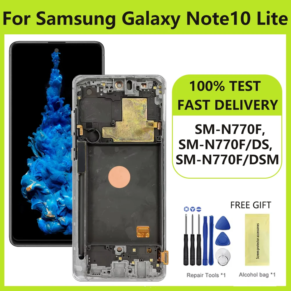 AMOLED-Display-for-Samsung-Galaxy-Note-10-Lite-N770-N770F-Lcd-Display ...
