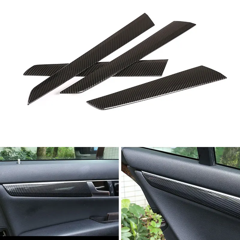 Car-Styling-Carbon-Texture-Interior-Door-Window-Panel-Cover-Trim-For ...