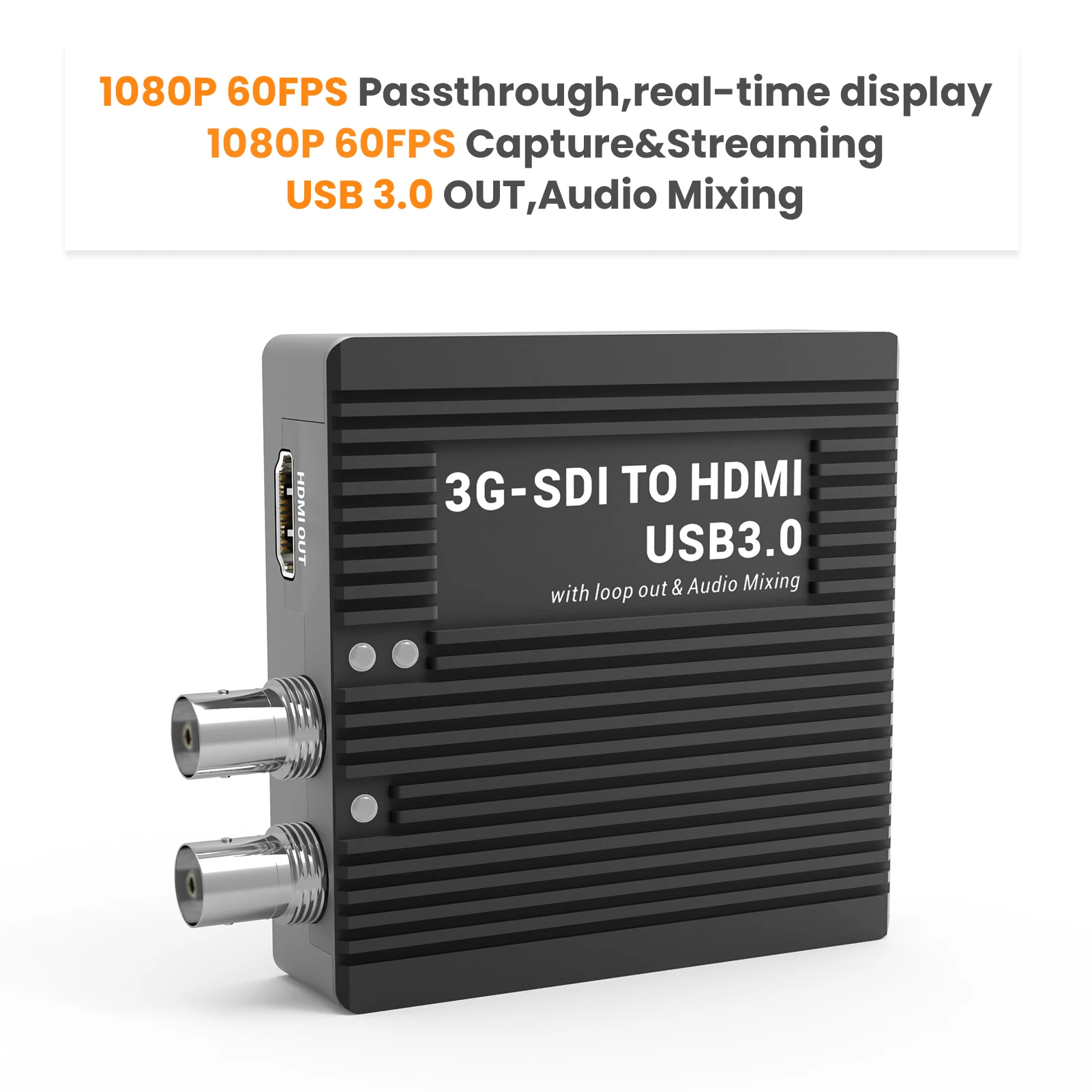 LCC382 SDI TO USB Capture Card USB3.0 1080P60fps SDI TO HDMI Converter ...