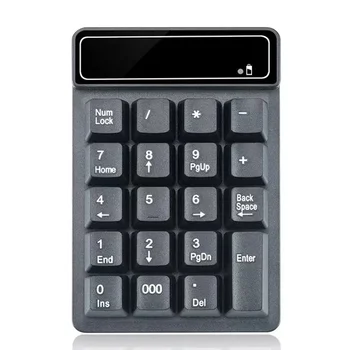 Mini 2.4G Wireless USB Wired Numeric Keypad 19 Keys Digital Number Pad ...