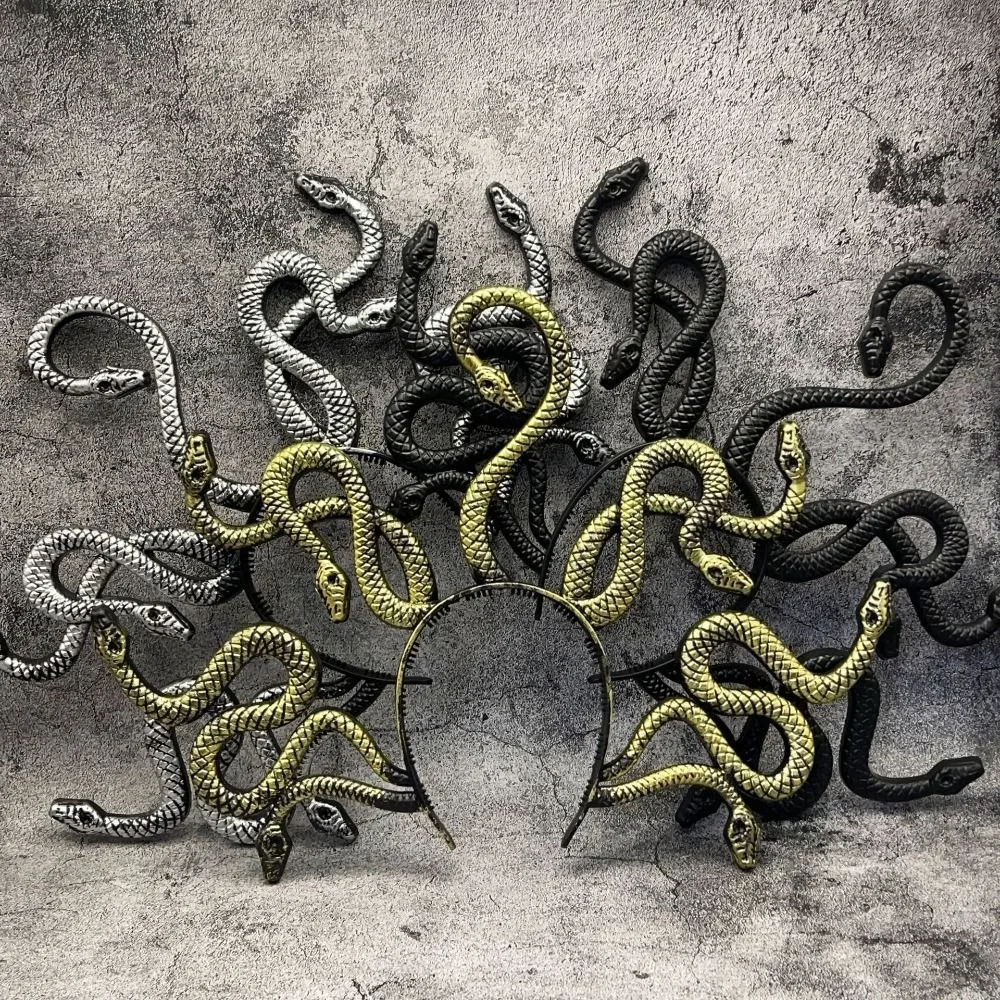 New-Horror-Halloween-headband-Realistic-Snake-Hair-Hoop-Scar-Dress-Up ...