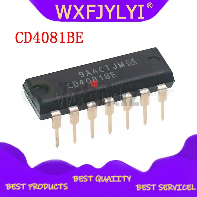 10pcs Cd4093be Hcf4093be Cd4093 Dip Dip-14 Cd4072be Cd4072 Cd4073be ...